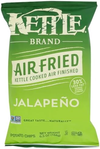 Amazon.com: Kettle Brand Potato Chips, Air Fried Jalapeno Kettle Chips ...
