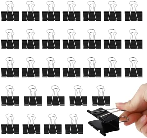 30Pcs Large Foldback Binder Clips, 51mm Binder Clips Paper Clips Metal ...