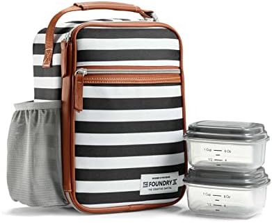 Amazon.com: Foundry by Fit + Fresh, Thayer Insulated Lunch Bag with 2 ...