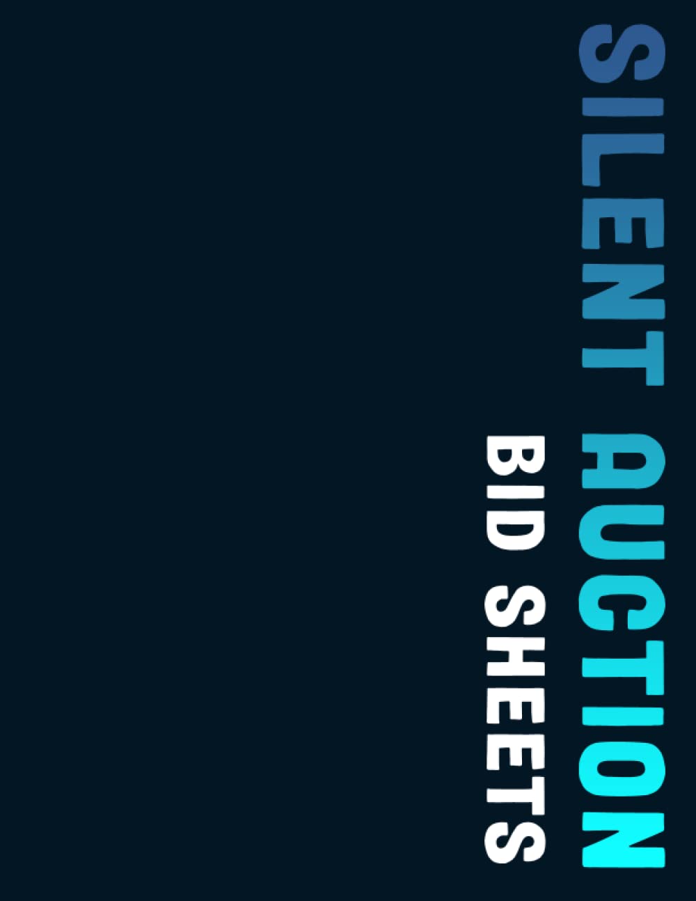 Buy Silent Auction Bid Sheets: Silent Auction Bid Log Book, Silent ...