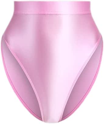 Amazon.co.jp: MJINM レディースフルバックパンティー.超光沢パンツ.伸縮性 極薄素材.激密着.パンツズボン ビキニパンティー ...