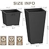 Amazon.com : Kante 22 Inch Tall Planter Set of 2, Large Taper Planter ...