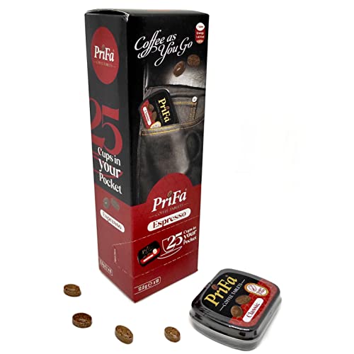 Prifa Coffee Tablets Box 10X25 Tablets, Real Coffee, Coffee Mints ...