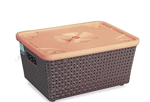 Buy Nakoda Dune-222 Combo of 3 Plastic Baskets with Lid Online at Low ...