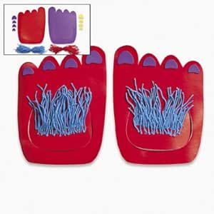 Amazon.com: 24 Wild Monster Feet Craft Kit - Curriculum Projects ...