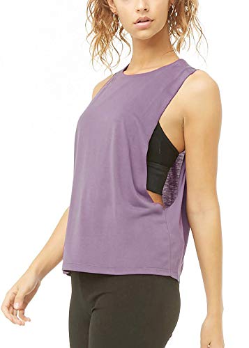 Mippo Womens Muscle Tank Workout Yoga Outfits Flowy Pilates Exercise ...