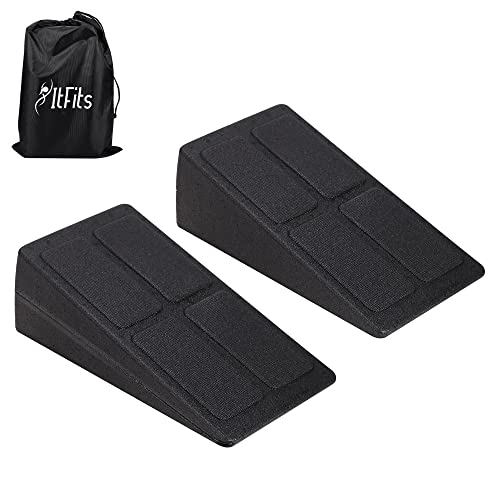 ItFits – 3pcs Squat Wedge, Adjustable Slant Board for Calf Stretching ...