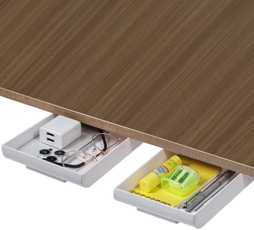 Amazon.com : Under Desk Storage Drawer Hidden Gadgets Organizer Table ...