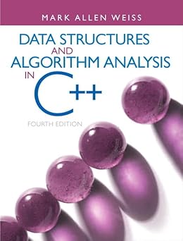 Amazon.com: Data Structures & Algorithm Analysis in C++: 9780132847377: Weiss, Mark: 圖書