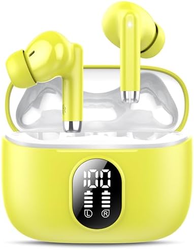 Wireless Earbuds, 2025 New Bluetooth 5.4 Headphones HiFi Stereo with 4 ...