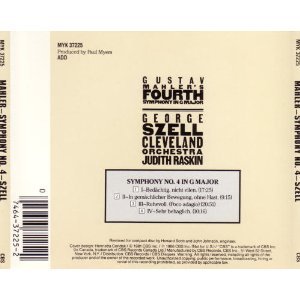 Gustav Mahler, Cleveland Orchestra, George Szell, Judith Raskin ...