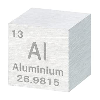 uxcell Aluminum Cube, 0.5 Inch High Density Metal Element Cube Metal ...