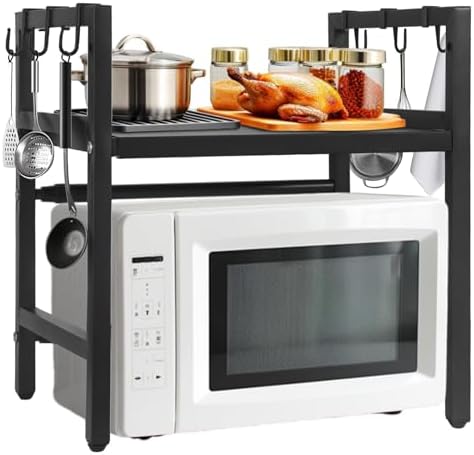 Amazon.com - pelreame Microwave Rack,with Hook Expandable Small ...
