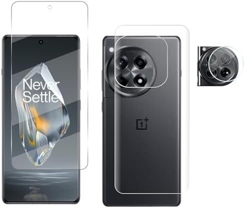 KTCOO 3in1 Combo Screen Protector for OnePlus 12R 5G Anti Scratch Front ...