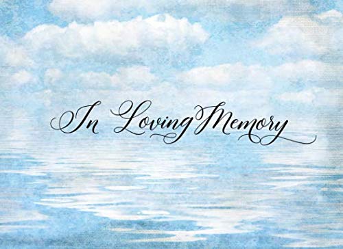 In Loving Memory: Blue Sea & Sky Memorial Service Guest Book: Paper Co ...