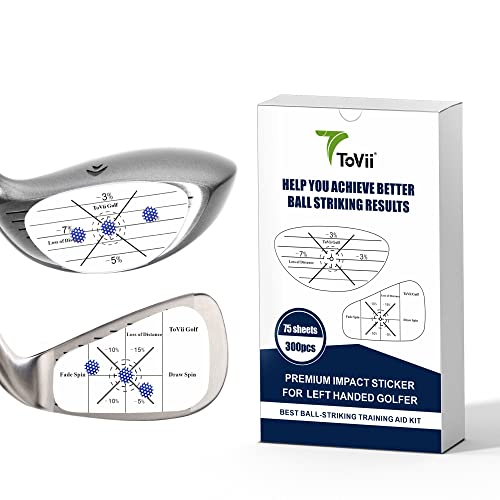 ToVii Golf Impact Tape Set, Self-Teaching Sweet Spot and Shot ...