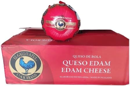 Generic caja con 6 Quesos Edam de Bola Gallo Azul - Auténtico Queso ...