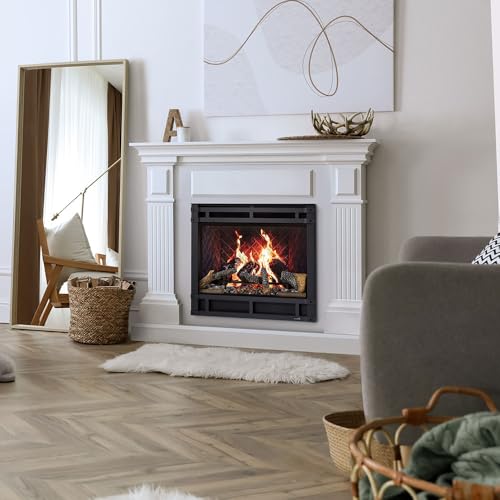 SimpliFire Inception 36-Inch Built-in Electric Fireplace with Halston ...