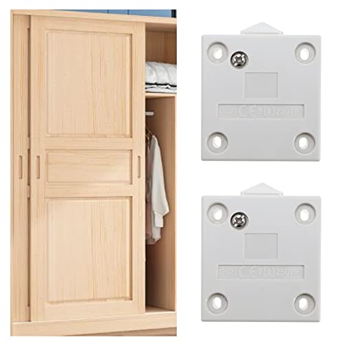 OTOTEC 2PCS Cabinet Light Switches Normally Closed Wardrobe Touch ...