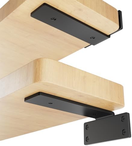Amazon.com: DDK Floating Shelf Brackets 10 Inch, 6 Pack Wall Brackets ...