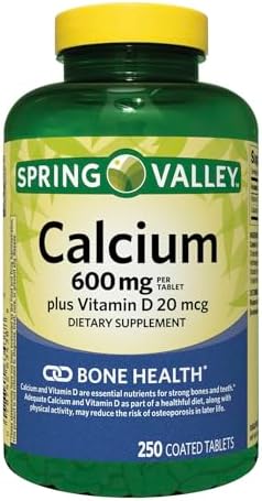 Amazon.com: Spring Valley Calcium Plus Vitamin D Tablets Dietary ...