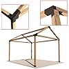 Amazon.com: NatureIn Slanted Roof Pergola Brackets 4 x 4 – DIY Bracket ...
