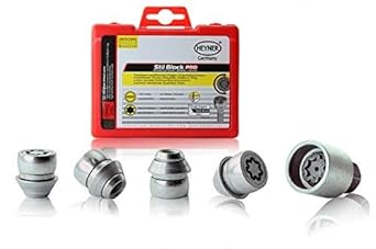HEYNER Locking Wheel Nuts Fits Ford Fiesta Models 2008 To 2017 M12x1.5 ...
