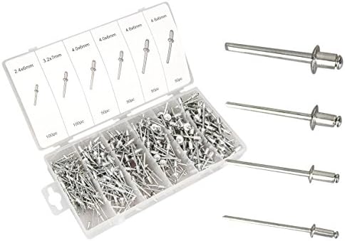 400 Aluminium Blindnieten im Set, 400 Popnieten in 4 verschiedenen ...