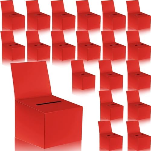 Amazon.com : 20 Pack Raffle Boxes Ballot Box Suggestion Box with Slot ...