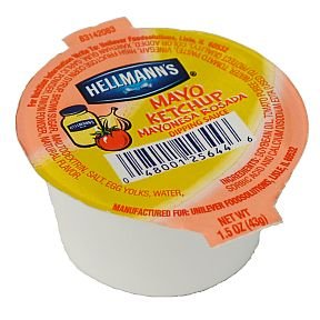 Amazon.com : Hellmann's Mayo Ketchup Dip Cup, 100-Ounce Containers ...