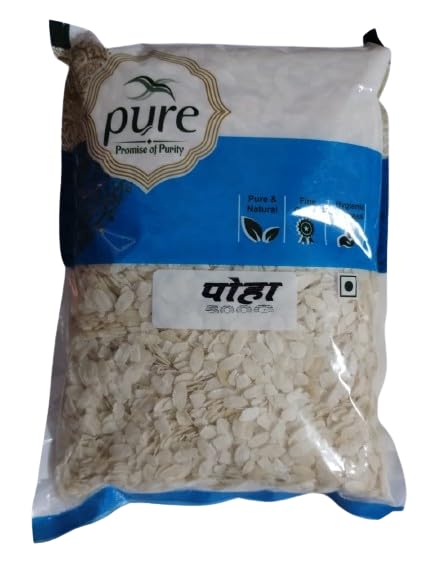 TRIJAL Organics Rice Poha 500 Gm - Organic Healthy Poha : Amazon.in ...