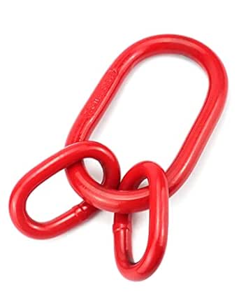 QWORK Chain Sling Ring, Oblong Master Link Hoist Ring for Lifting ...