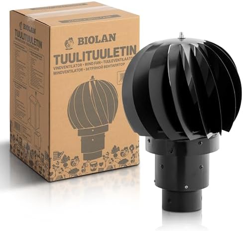 Biolan wind extractor fan, no electricity required : Amazon.es: DIY & Tools