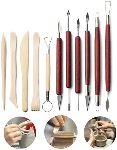 12Pcs Sculpting Tools, Clay Sculpting Modelling Tools Clay Air Drying ...