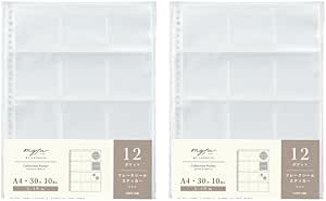 Amazon.co.jp: リヒトラブ myfa 推し活 シール ステッカー 厚み0.1mm 10枚入り コレクションポケット 12ポケット A4 N3307 (× 2) : 文房具・オフィス用品