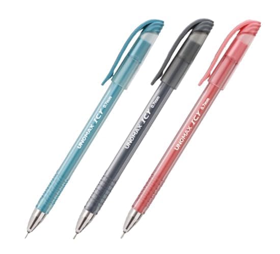 Unomax Icy Liquid Ball Point Pen | Attractive Translucent Body | Double ...