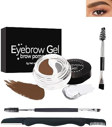 Amazon.com : Eyebrow Gel Brow Pomade Set-2 in 1 Waterproof Tinted Brow ...