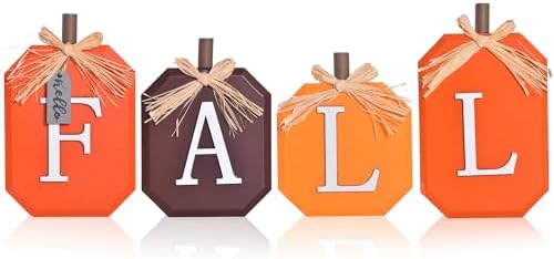 Amazon.com: CYNOSA Fall Decorations for Home Thanksgiving Signs Wooden ...