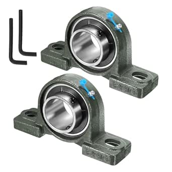 uxcell 2pcs UCP210-32 Pillow Block Bearings 2 inch Bore Self Alignment ...