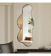 Amazon.com: DAOYIJIAJU Large Irregular Mirror, Big Asymmetrical Wall ...