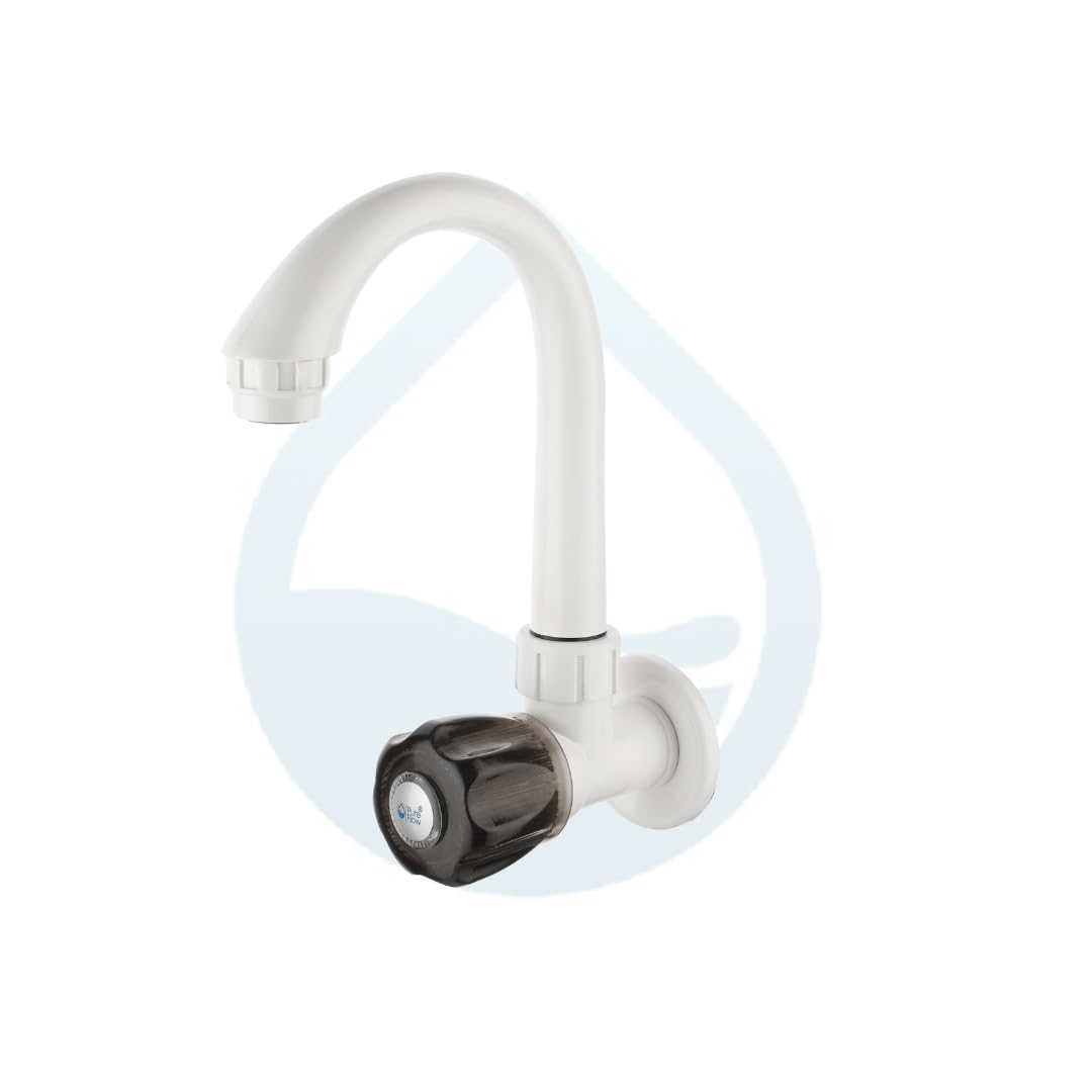 PureFlow 23106 Wall Mounted Kitchen Sink Tap - Stylish Faucet for Wash ...