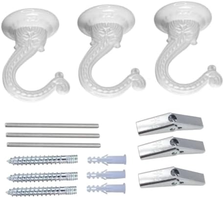 QLXHBOT Large Swag Ceiling Hooks 2''Heavy Duty Swag Hook with Hardware ...