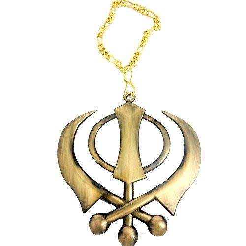 Buy CResha Sikh Sardar Punjabi Khalsa Khanda Chain Locket for Men and ...