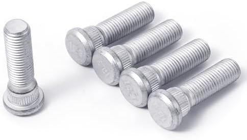 5pcs M12x1.5 Wheel Studs, 48mm Long Steel Lug Bolts Tire Studs Car ...
