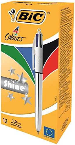 BIC 4 Colours Original Pens, Multi Coloured Pens All In One ...