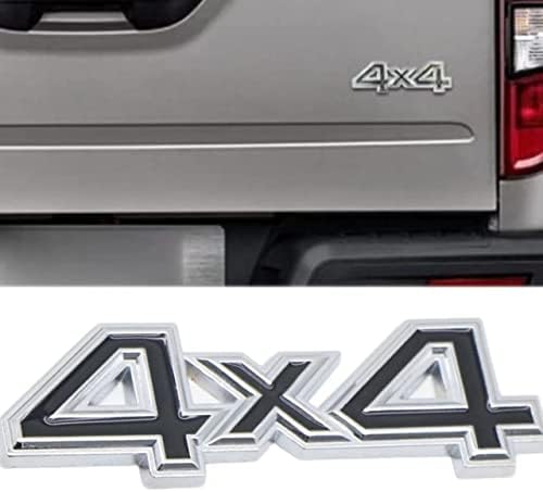 Amazon.com: 2 pcs 3D Zinc Alloy Chrome 4X4 Emblem, Fit for/SUV/Pickup ...