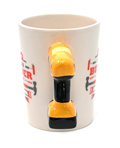 Drill Handle Ceramic Coffee Mug. Novelty Coffee Mug with Tool Handle ...