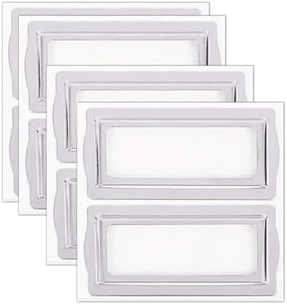 Self Adhesive Metal Bookplates for Books Cards， Horizontal Clip Label ...