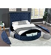 Amazon.com: KOYVRY Circle Bed Frame Queen, Luxury Bed Frames with ...