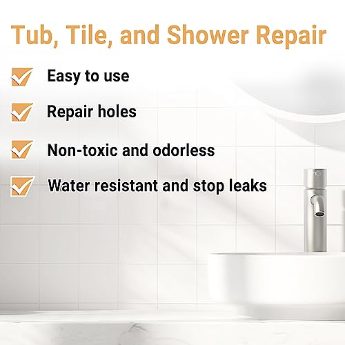 Snapklik.com : VERNY Tub Repair Kit Fiberglass Repair Kit, Acrylic Tub ...